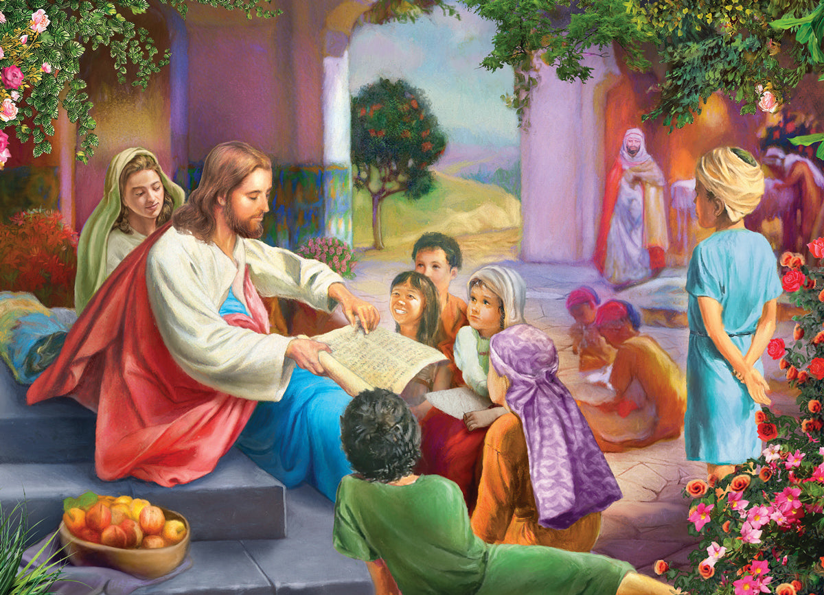 Jigsaw Puzzle: Jesus With Children (1000 Pieces) – Joseph's