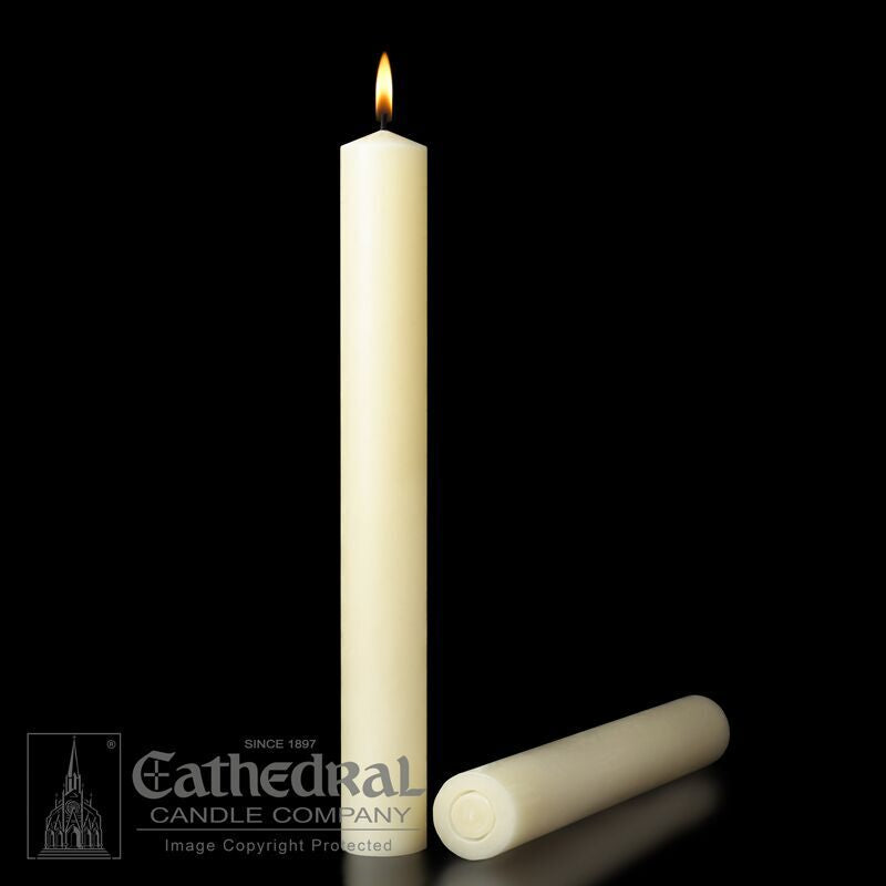 51% Beeswax Altar Candles: Large Diameter PE (Plain End) – Joseph's