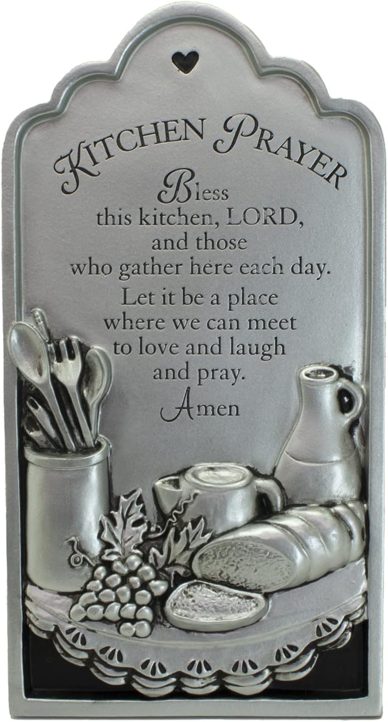 Pewter Kitchen Prayer Plaque 8" – Joseph's