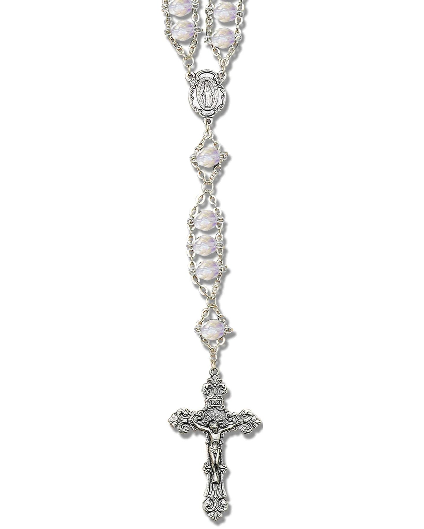 7mm Crystal Ladder Rosary – Joseph's
