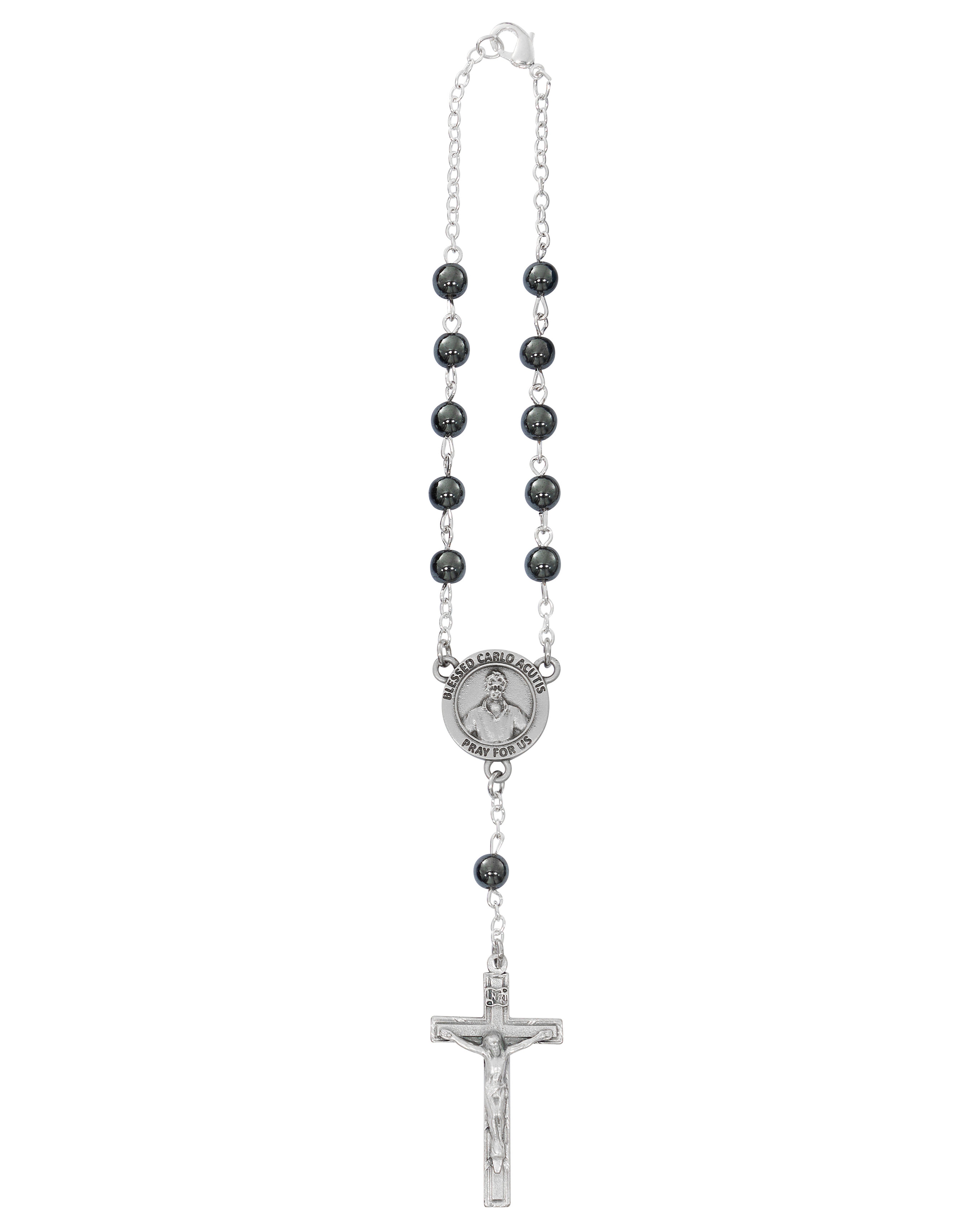 Hematite Carlo Acutis Auto Rosary – Joseph's
