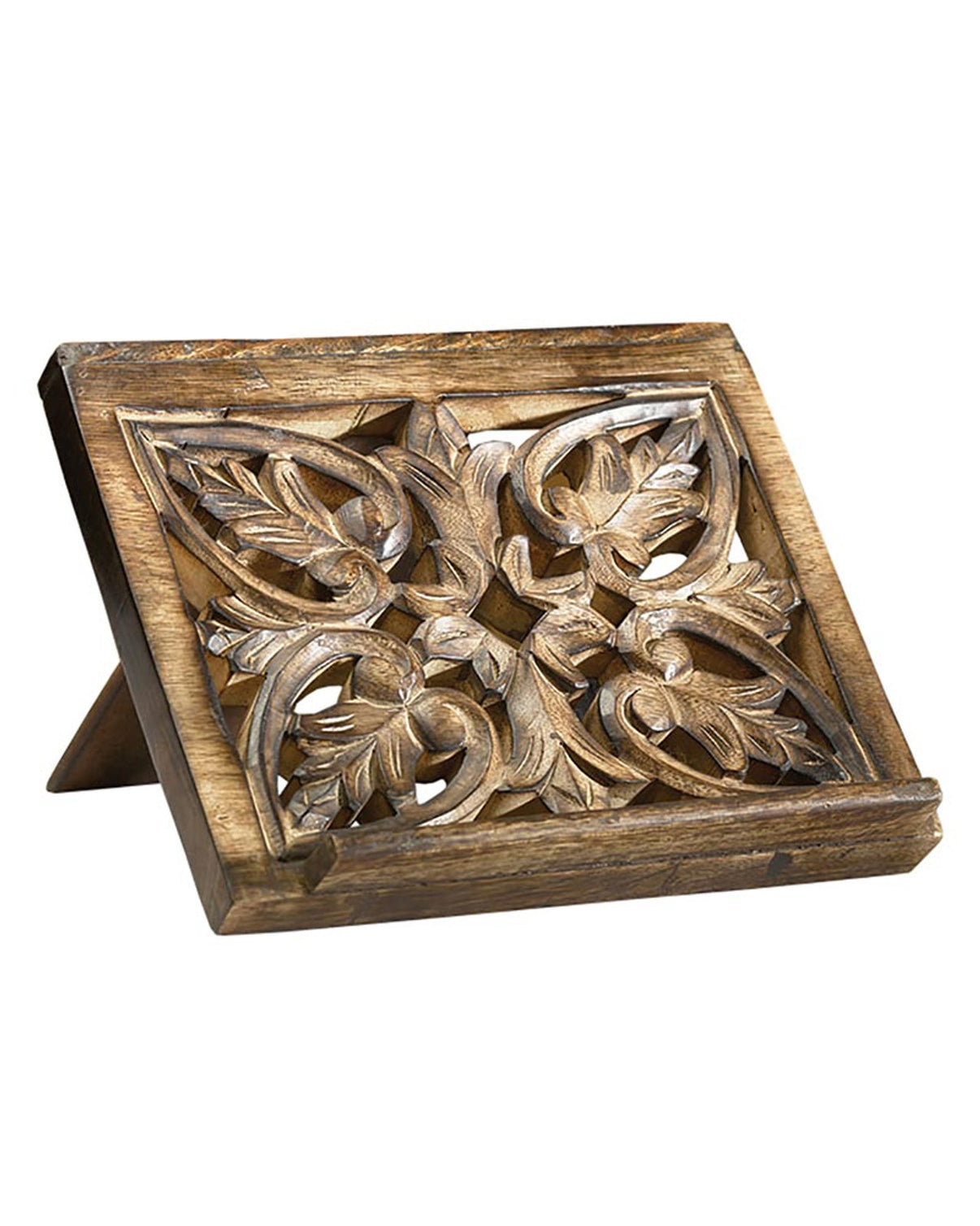 Ornate Carved Wood Bible Stand – Joseph's