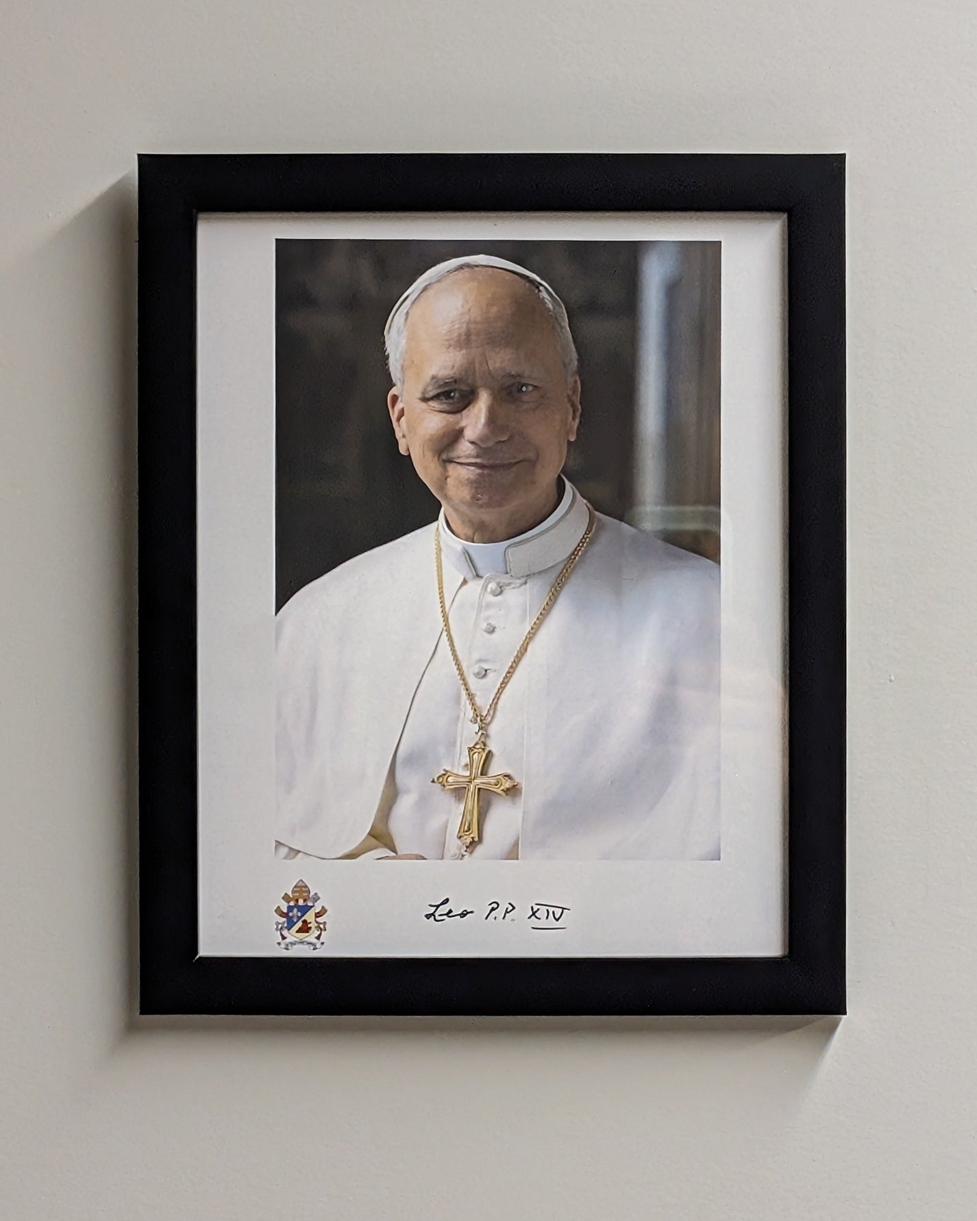 Framed Portrait of Pope Leo XIV – Joseph's