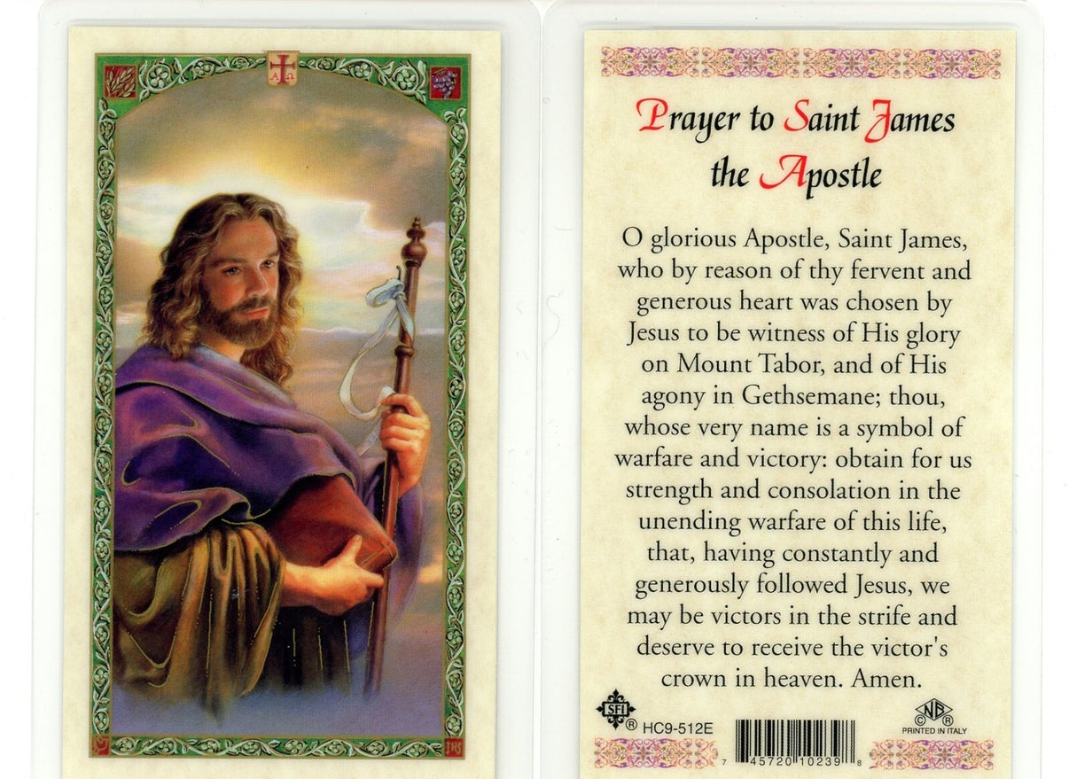 Prayer to St. James the Apostle Holy Card – Joseph's