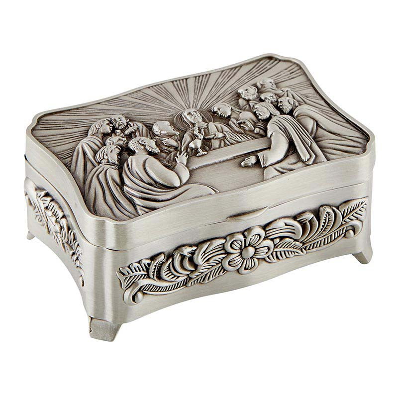 The Last Supper Pewter Rosary Box – Joseph's